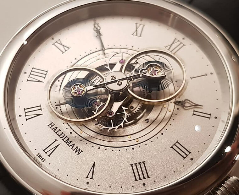 中置陀飞轮本来就不多 HALDIMANN这支表还带有双摆轮展现高规格工艺 - 世界腕表 World Wrist Watch