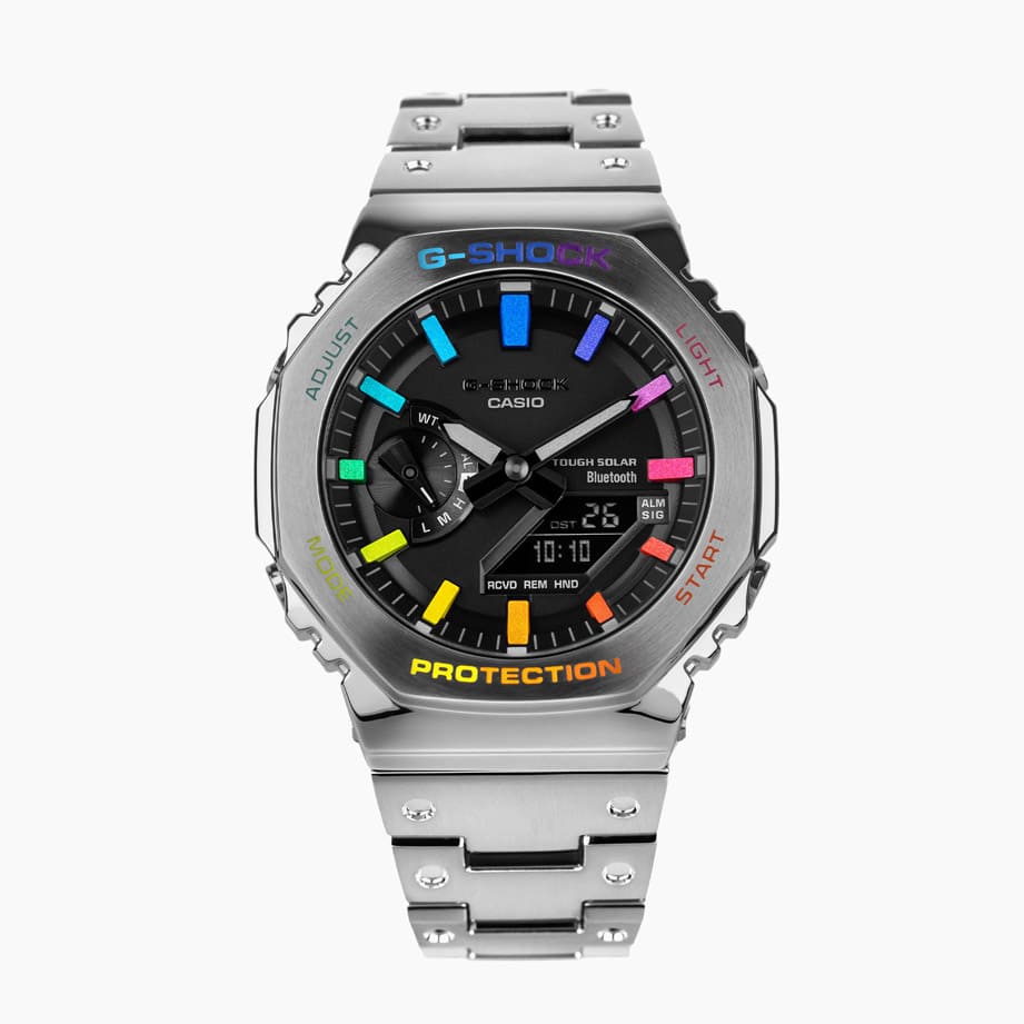 开箱「农家橡树彩虹圈」CasiOak Full Metal Rainbow - 世界腕表 World Wrist Watch