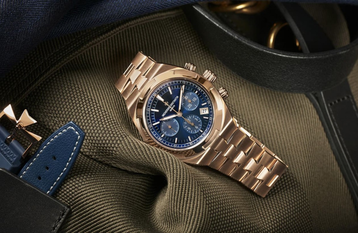 江詩丹頓Overseas計時碼錶首見玫瑰金錶殼搭藍色面盤 - 世界腕錶 World Wrist Watch