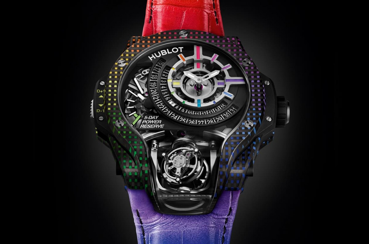 宇舶MP-09立體陀飛輪首度啟用“彩虹碳纖維”錶殼營造新奇視覺魅力 - 世界腕錶 World Wrist Watch