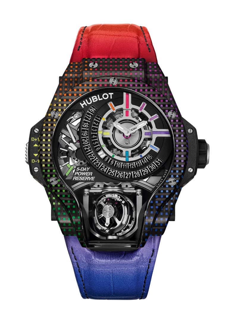 宇舶MP-09立體陀飛輪首度啟用“彩虹碳纖維”錶殼營造新奇視覺魅力 - 世界腕錶 World Wrist Watch