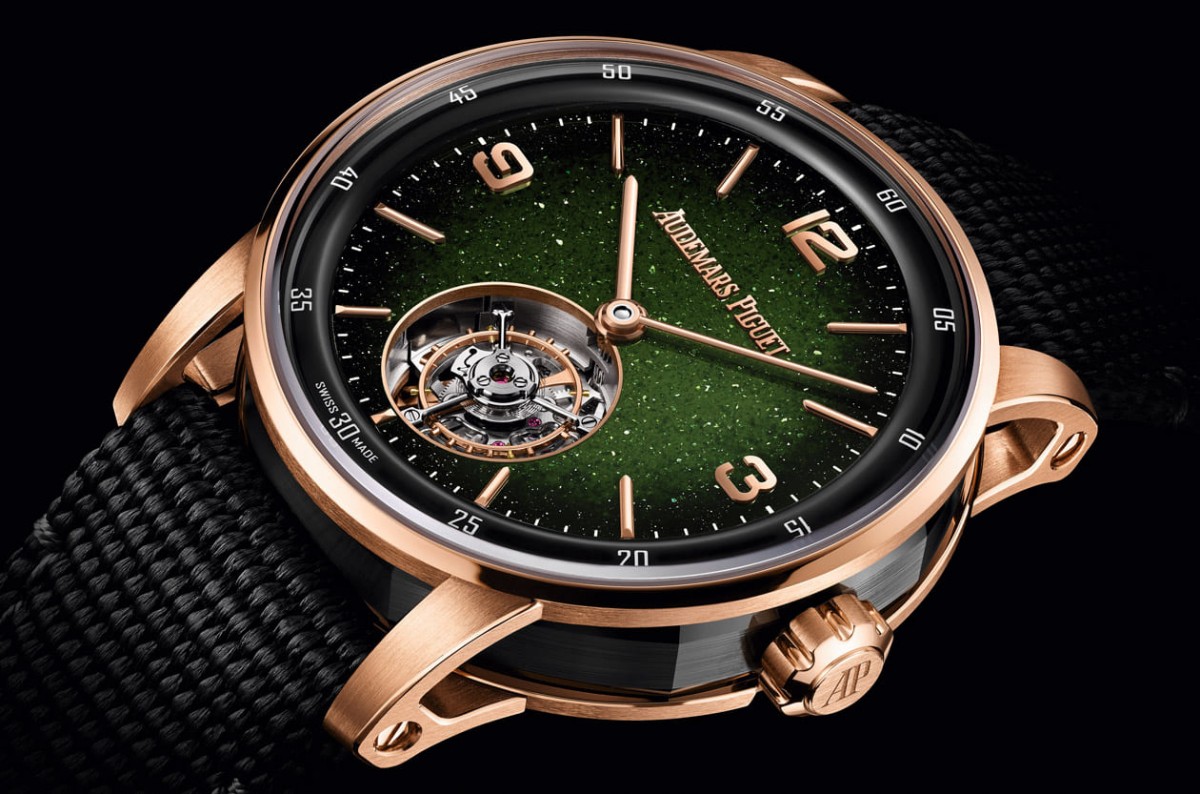 愛彼CODE 11.59飛行陀飛輪再度結合砂金石與琺瑯營造星空效果 - 世界腕錶 World Wrist Watch