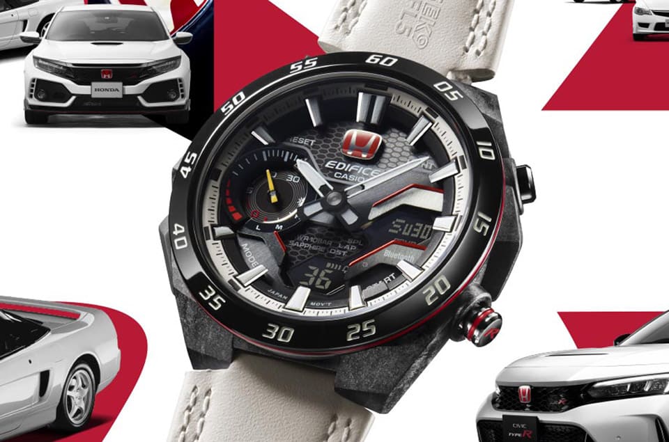 卡西歐EDIFICE再度攜手HONDA 全新聯名錶以Type R為設計靈感 - 世界腕錶 World Wrist Watch