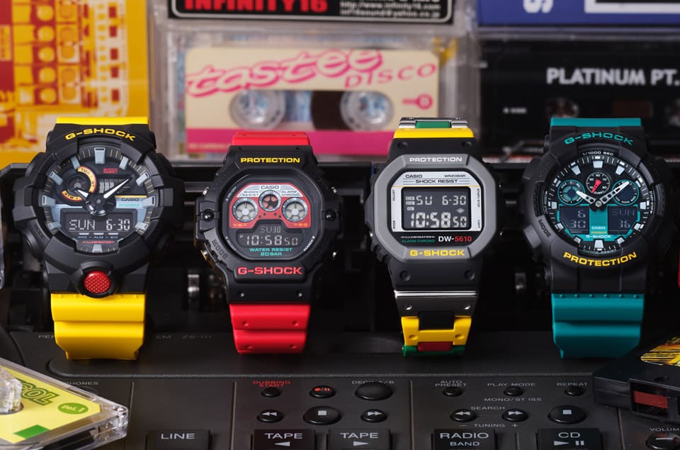 1980年代卡式錄音帶懷舊風格 G-SHOCK Mix Tape系列搶眼出擊 - 世界腕錶 World Wrist Watch